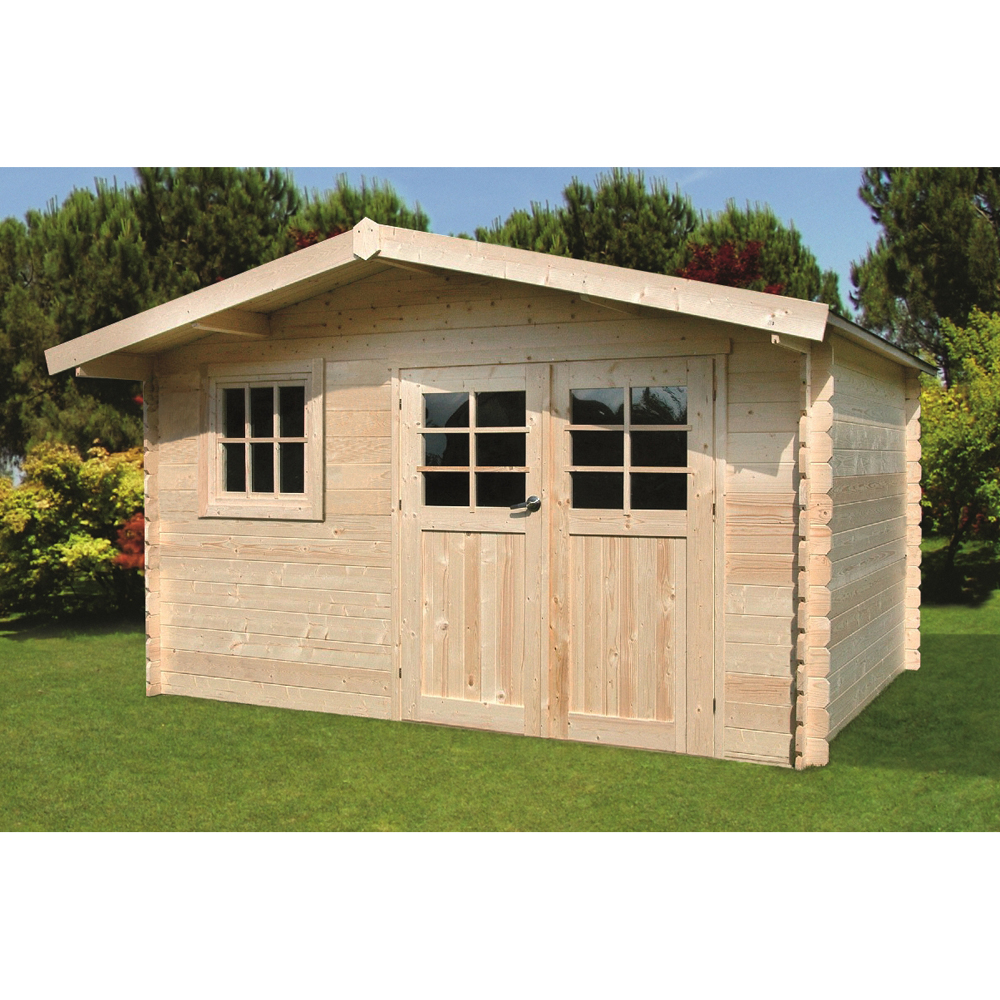 Casetta in legno SALZBURG 388 x 298 x 232 spessore 34 pavimento ...